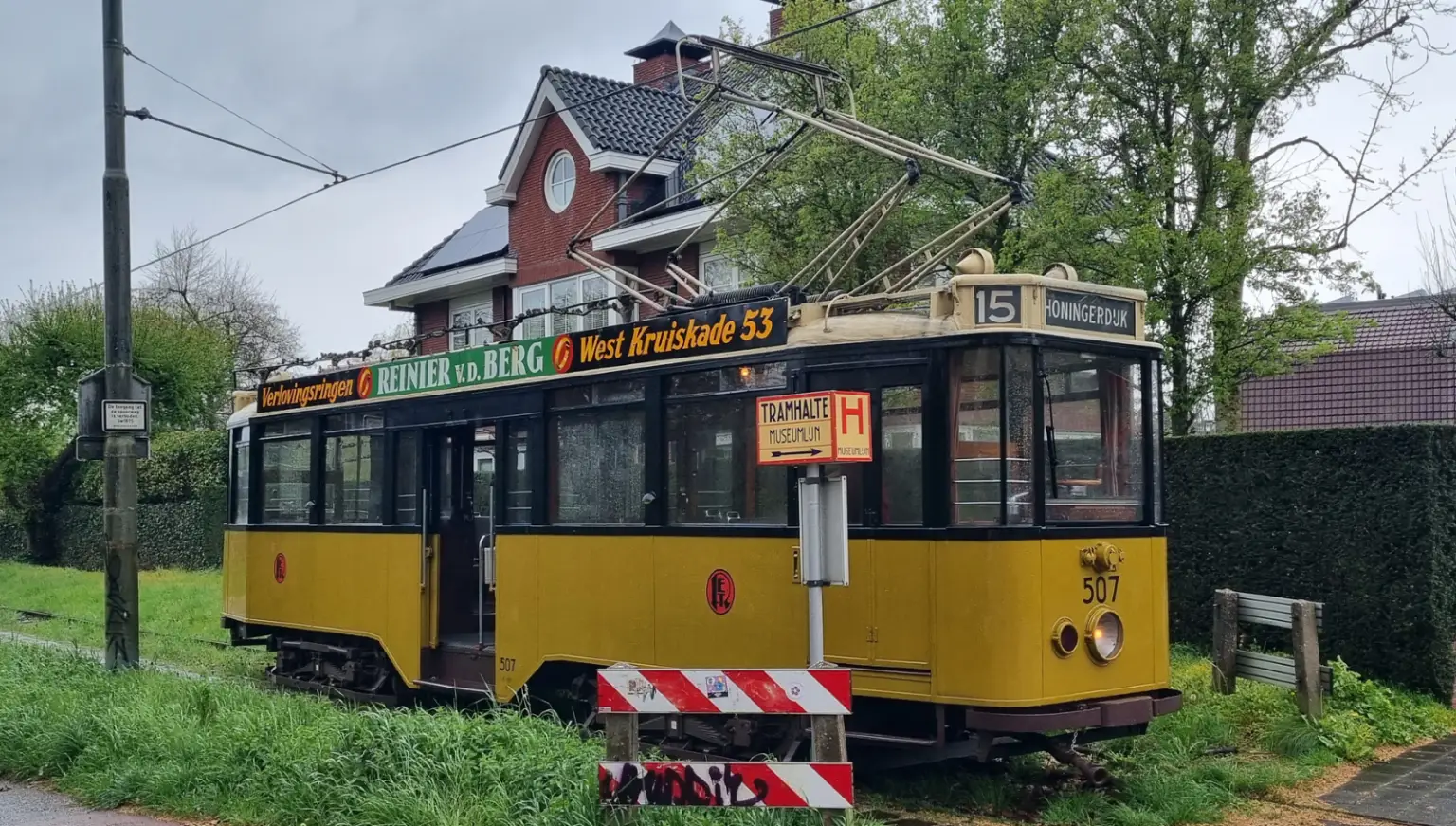 Step aboard the museum tram